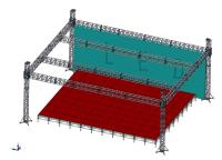 China Modular Aluminum Alloy Stage Truss for Outdoor Events for sale