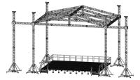 China Aluminum Spigot Truss for Stage Events 500kg Load Capacity for sale