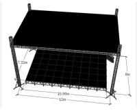 China 12 Inch Aluminum Spigot Square Box Event Truss Quick Connection for sale