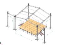 China 12 Inch Aluminum Spigot Square Box Event Truss Quick Connection for sale