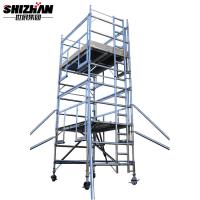 China H Frame Aluminium Mobile Scaffolding Tower Easy Install 6m 7m 8m 10m 12m Movable for sale