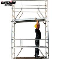 China H Frame Aluminium Mobile Scaffolding Tower Easy Install 6m 7m 8m 10m 12m Movable for sale