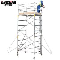 China A Frame Building Aluminium Mobile Scaffold Horizontal Pipe 1000kg for sale