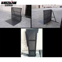 China Event Pedestrian Temporary Crowd Control Barriers Steel Portable Folding Safety for sale