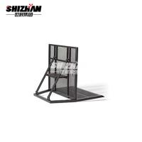 China Heavy Duty Portable Stage Black Aluminum steel Crowd Barrier for sale