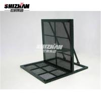 China Heavy Duty Portable Stage Black Aluminum steel Crowd Barrier for sale