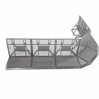 China Temporary Aluminum Crowd Control Barriers Folding Packing Barricade At Concert for sale