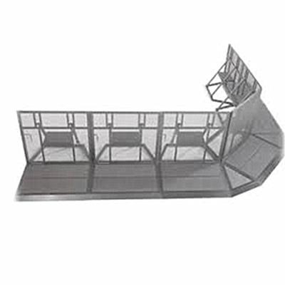 China Temporary Aluminum Crowd Control Barriers Folding Packing Barricade At Concert for sale