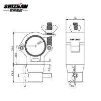 China Customized Lighting Truss Clamps Stage Light Anode Treatment for sale