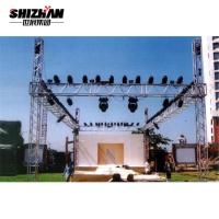 China 300*300mm 2m Length Aluminium Lighting Truss With Height Adjustable Wooden Stage for sale