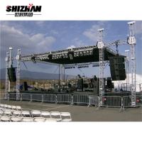 China 300*300mm 2m Length Aluminium Lighting Truss With Height Adjustable Wooden Stage for sale
