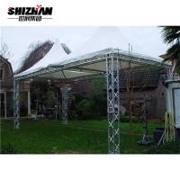 China 300*300mm 2m Length Aluminium Lighting Truss With Height Adjustable Wooden Stage for sale