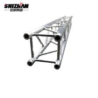 China Powder Coated Durable Black Aluminum Lighting Tower Truss For Display for sale