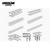 China Powder Coated Durable Black Aluminum Lighting Tower Truss For Display for sale