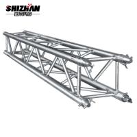 China Powder Coated Durable Black Aluminum Lighting Tower Truss For Display for sale