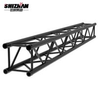 China Powder Coated Durable Black Aluminum Lighting Tower Truss For Display for sale