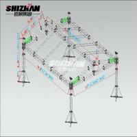 China Outdoor Easy Assembly 	Aluminium Lighting Truss Portable Event Square Led lightweight lighting truss for sale