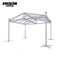 China Light Square Aluminum Bolt Truss Silver Color 200x200mm 250x250mm for sale
