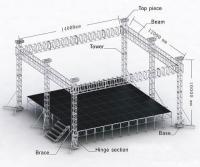 China 6082 6061-T6 dJ light stand Aluminum Truss Display System Stage for sale