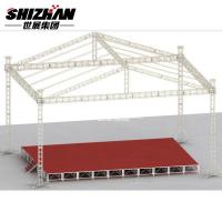 China Light Square Aluminum Bolt Truss Silver Color 200x200mm 250x250mm for sale