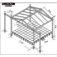 China Square Display Aluminum Spigot Truss Silver Color for sale