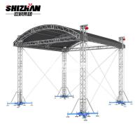 China Square Display Aluminum Spigot Truss Silver Color for sale