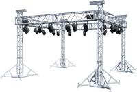 China Square Display Aluminum Spigot Truss Silver Color for sale