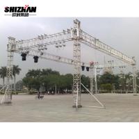 China Rotating Round Aluminium Lighting Truss Lifting Stage For Performance for sale