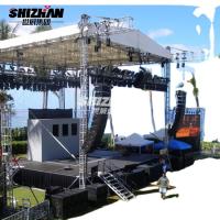 China Easy Install Podium Aluminum Stage Platforms Dancing Lighting Booth Truss for sale