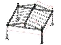 China Aluminium Bolt Triangle Truss System Light Frame for sale