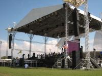 China Indoor Event Aluminum Square Truss Light Weight Bolt Truss System For Music And Concert for sale
