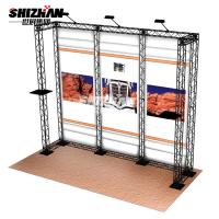 China 1m 2m Light Aluminum Plate Truss Display Plate Truss Frame Bolt Truss Light Weight for sale