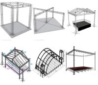 China Exhibition Frame Truss Structure Aluminium Spigot Truss 1M for sale