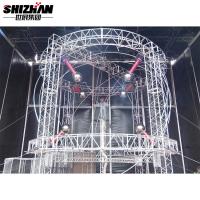 China Aluminum Alloy 6082-T6 Circle Spigot Truss Square Shaped for sale