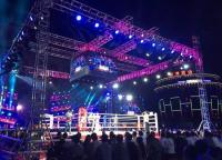 China globe truss sloping flat roof truss smd light trussing for sale