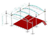 China F34 Square Stage Light Truss Concert Stage 290*290mm for sale