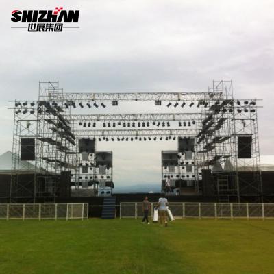 China Aluminum Frame Stage Light Truss DJ Booth Structure Event Spigot 520*760mm for sale