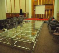 China 750kg/sqm Acrylic Event Glass Stage Aluminum Stage Platform for sale