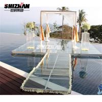 China 750kg/sqm Acrylic Event Glass Stage Aluminum Stage Platform for sale