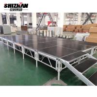China Flower Shine White Portable Outdoor Stage Platforms Aluminum Foldable for sale