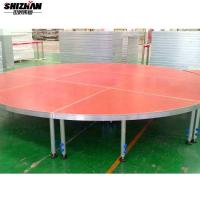 China Flower Shine White Portable Outdoor Stage Platforms Aluminum Foldable for sale