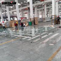 China Acrylic Glass Aluminum Frame Royal Adjustable Living Room Stage Platform for sale