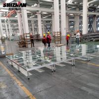China Acrylic Glass Aluminum Frame Royal Adjustable Living Room Stage Platform for sale