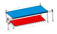 China catwalk dancing lighting stage truss for sale