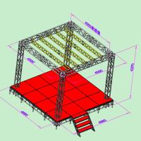 China 24x24 400mm 3metres table slide linear portable stage outdoor for sale