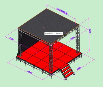 China 4 x 8 concert stage panels 20 ft roof trusses for sale for sale