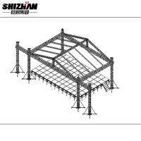 China Easy Install Podium Aluminum Stage Platforms Dancing Lighting Booth Truss for sale