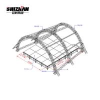 China Easy Install Podium Aluminum Stage Platforms Dancing Lighting Booth Truss for sale