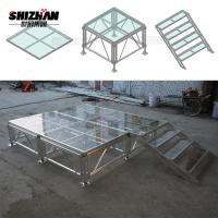 China 1.22*1.22m Aluminum Rock Concert  Glass Stage Portable Floor Platform for sale