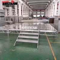 China Transparent Acrylic Aluminum Alloy Outdoor Event Glass Portable Dance Stage Floor for sale